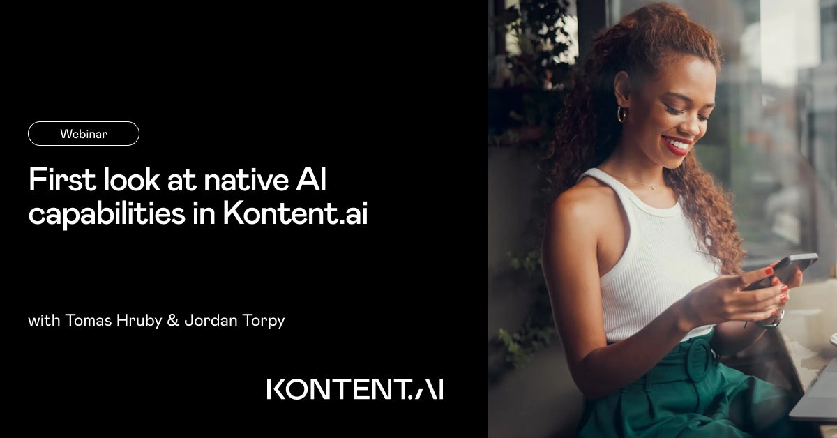 First look at native AI capabilities in Kontent.ai | Kontent.ai